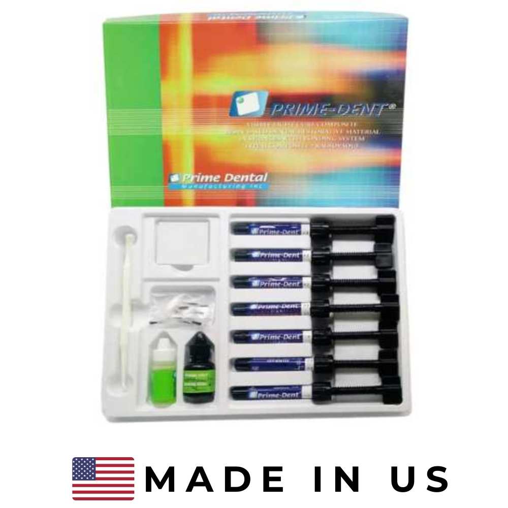 Prime Dent 7 Syringes Composite Kit | Resin Hybrid Composite